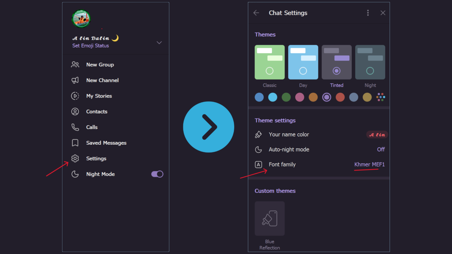 How to change font in telegram for windows-Fix tiny Khmer font size – VNorm