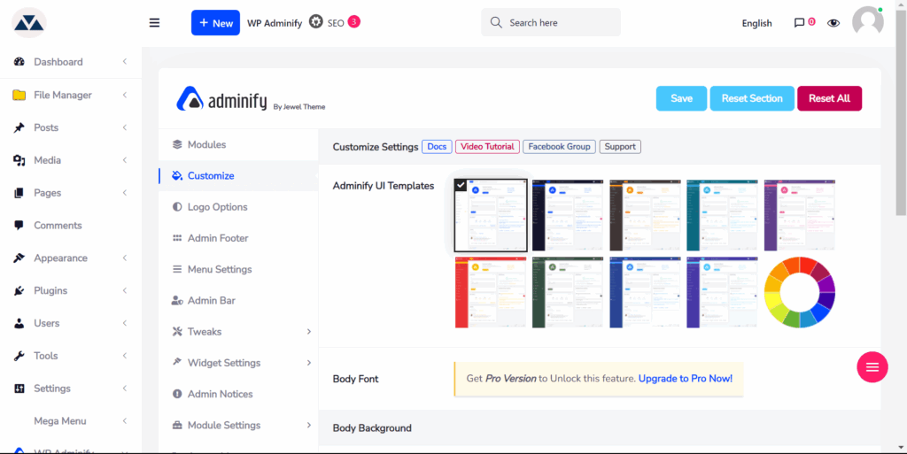 How To Customize Wordpress Admin Panel For Free Wordpress Admin Ui Vnorm